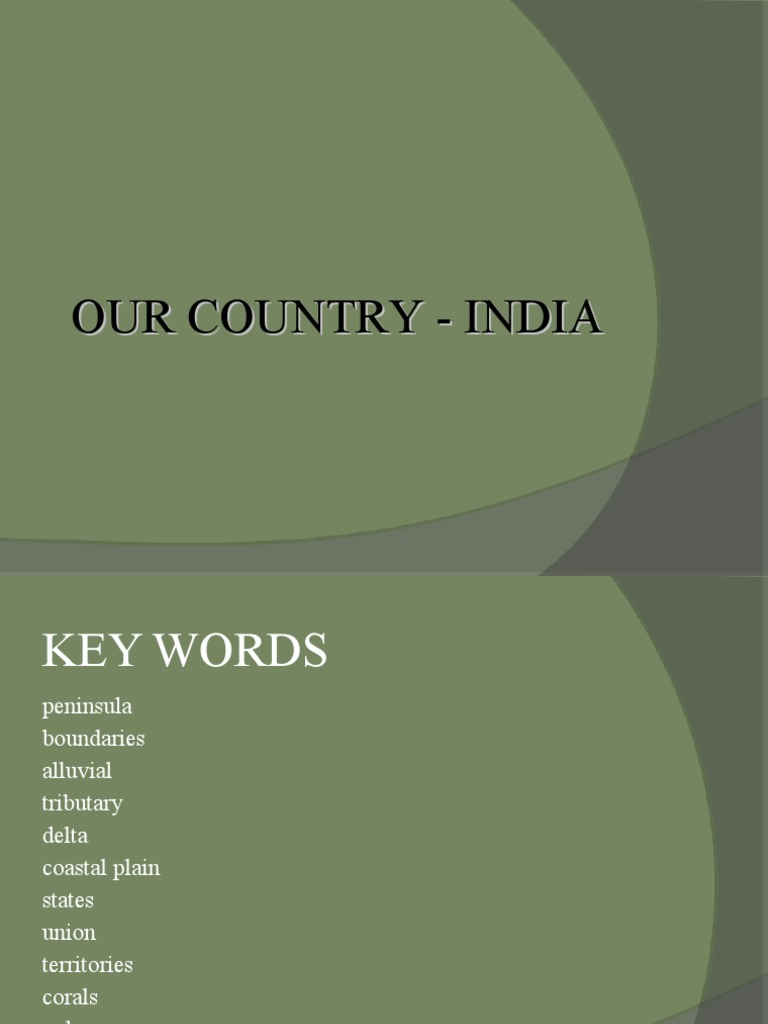 Our Country India | PDF | River Delta | Himalayas