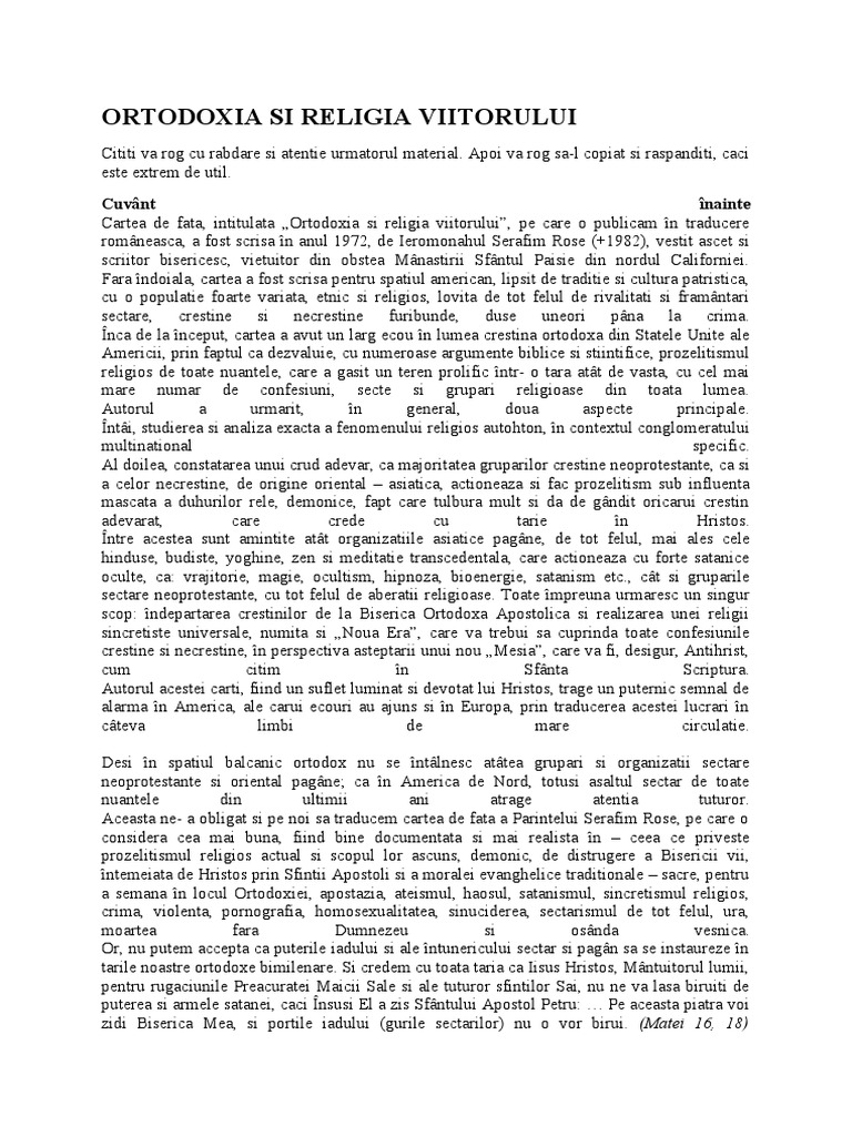 Ortodoxia Si Religia | PDF Ortodoxia Si Religia | PDF