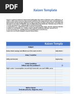 Kaizen Process Improvement Template | PDF