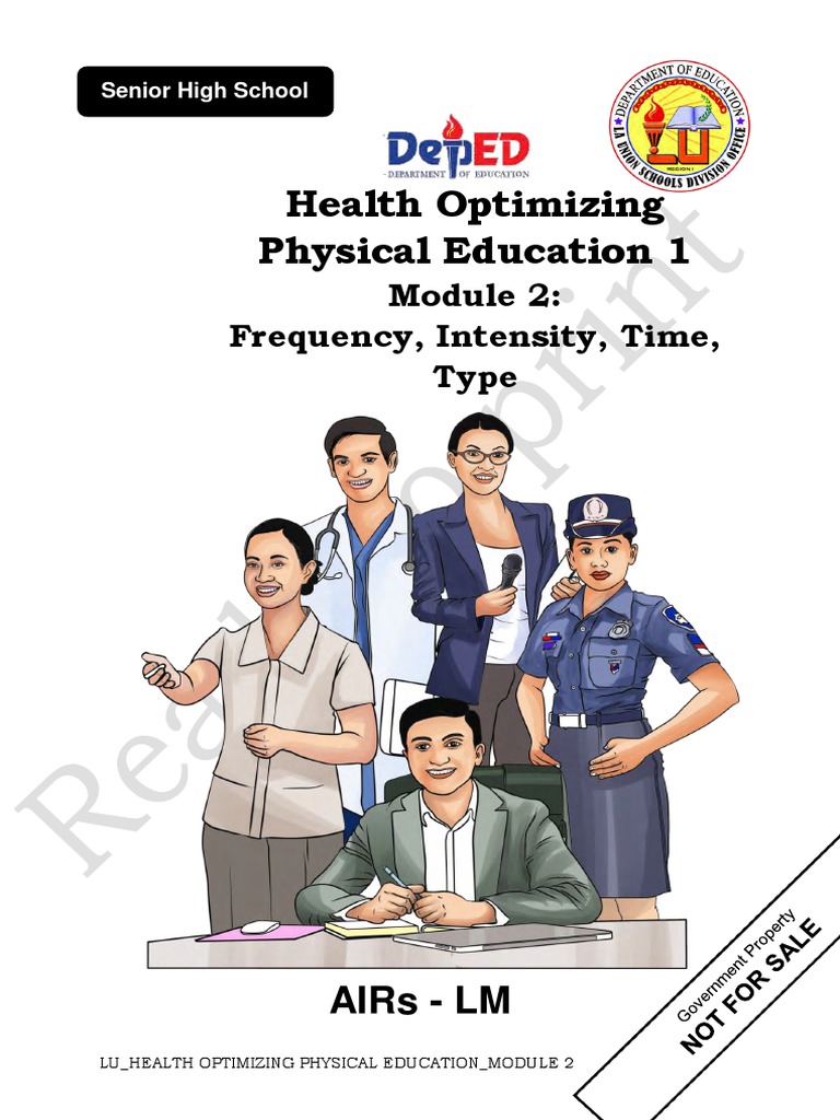 Health Optimizing Physical Education 1: Frequency, Intensity, Time ...