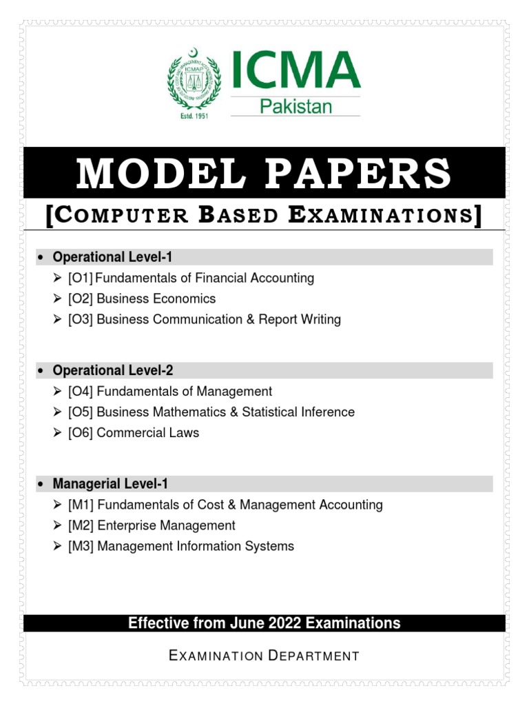 Model Paper OL-1 | PDF | Debits And Credits | Depreciation