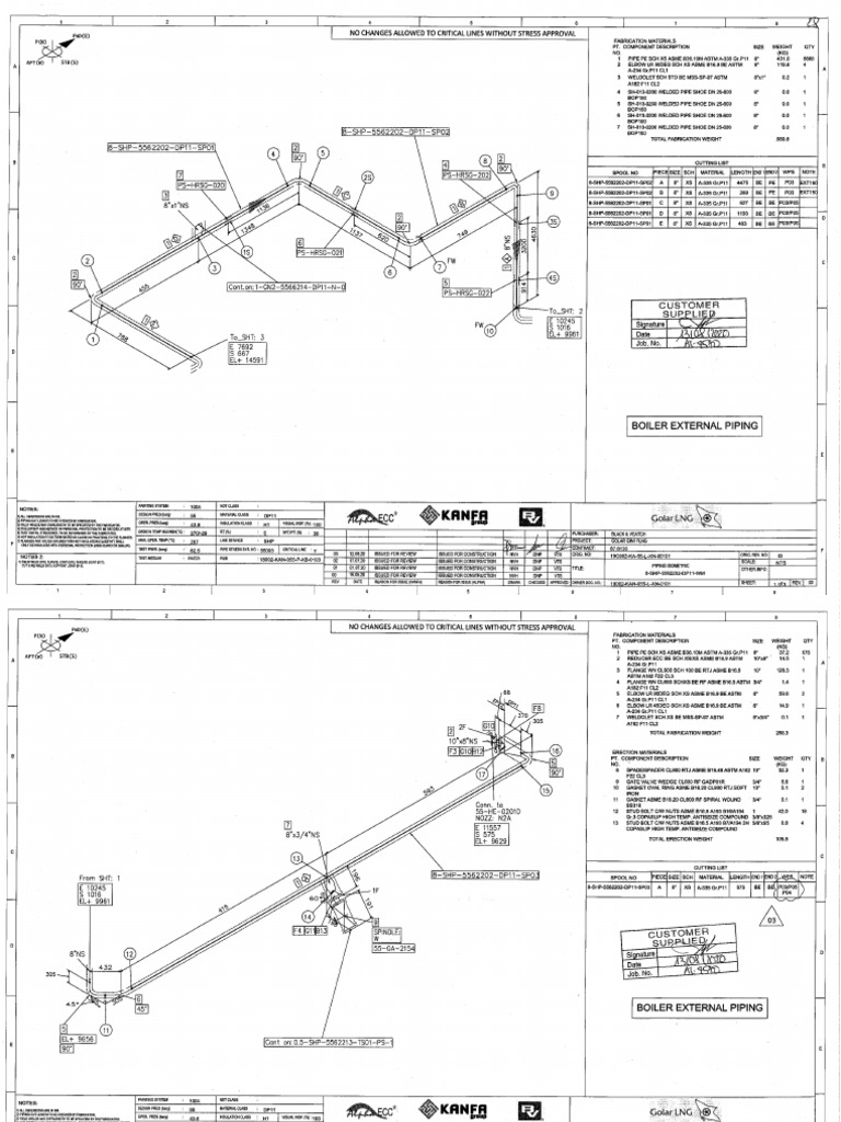 Piping Weld-NDT Map Drawing - BEP For Module 2 (Updated) | PDF