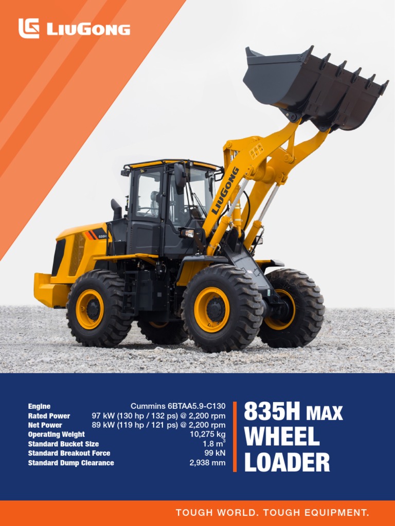 835H Wheel Loader: Tough World. Tough Equipment | PDF | Brake | Steering