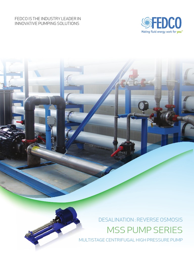 MSS PUMP Brochure 11 2019 | PDF | Pump | Desalination