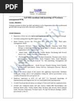 SAP MM End User Resume | PDF | Business | Computing