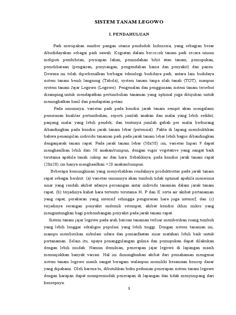Legowo | PDF