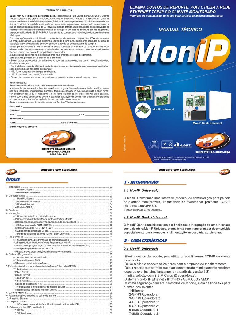 Garantia de Produto ELETROPPAR | PDF | Endereço de IP | Sistema de ...