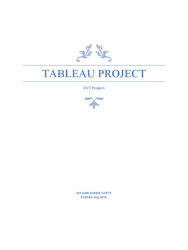 Tableau Project | PDF
