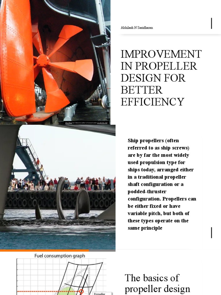 Improvement in Propeller Design For Better Efficiency: Abhilash N ...