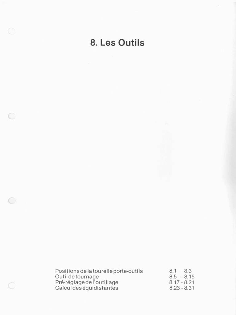 Emco Compact 5 CNC 8 - Les Outils | PDF