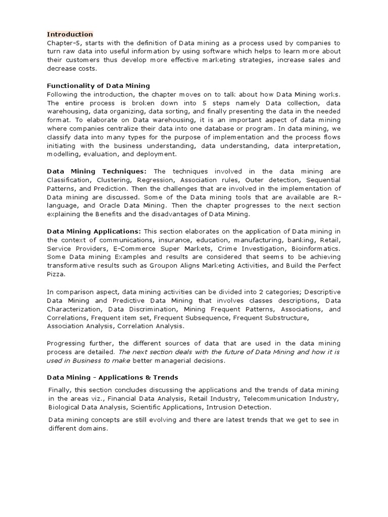 Chapter 5 Data Mining Introduction Pdf Data Mining Data