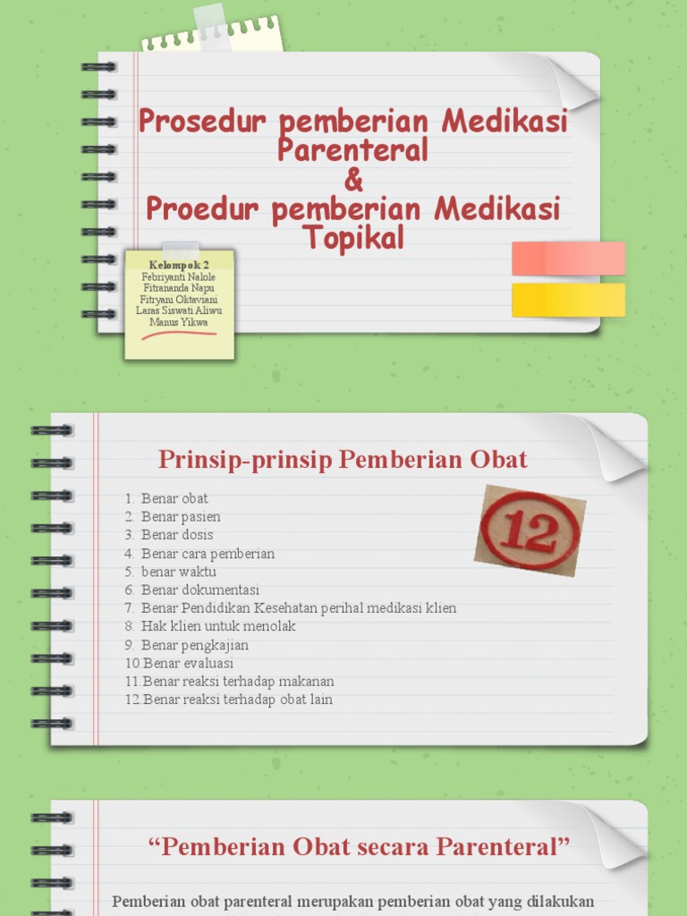 Kel2 Fix Pemberian Obat | PDF