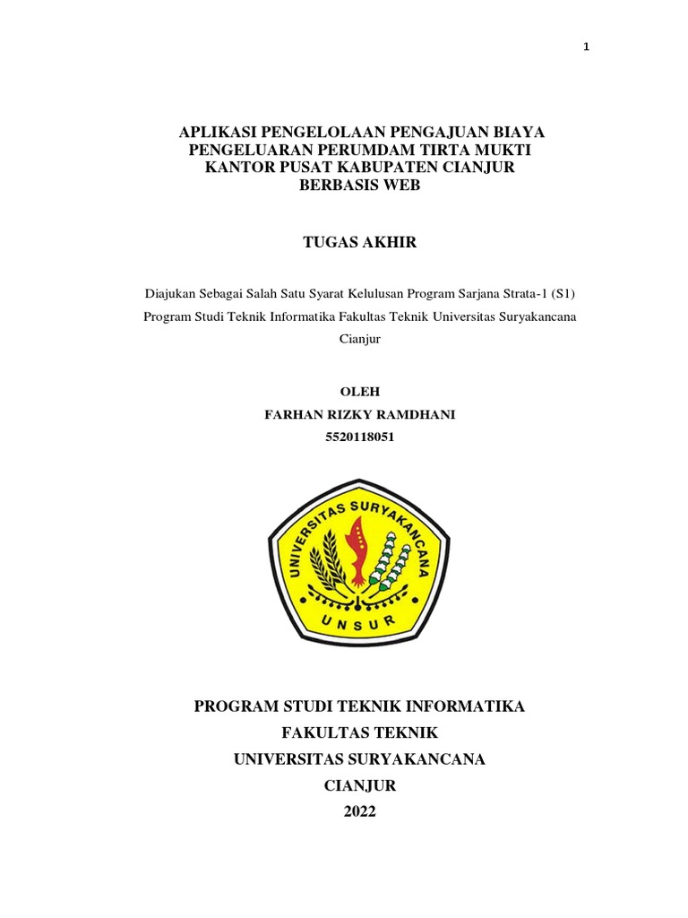 TA Ahan Bab1 Dan 2 | PDF