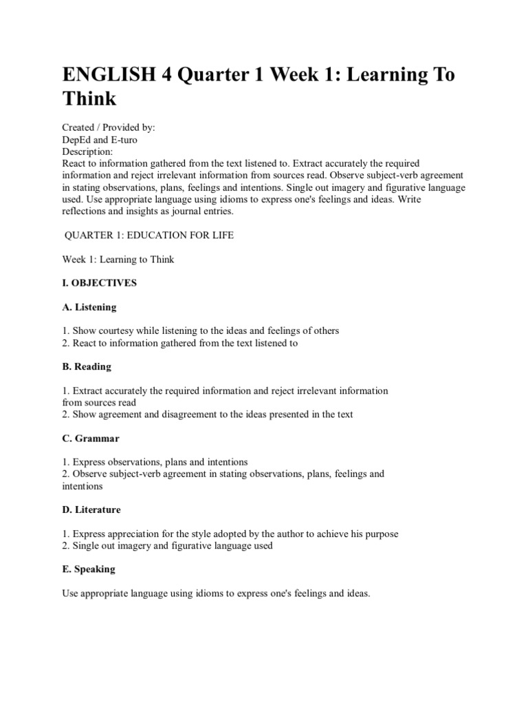 English Language Examples | PDF | Critical Thinking | Analects