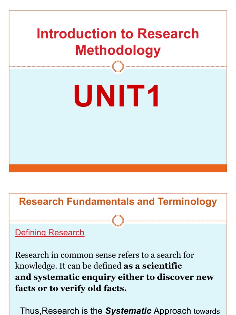 Introduction To Research Methodology | PDF | Quantitative Research ...