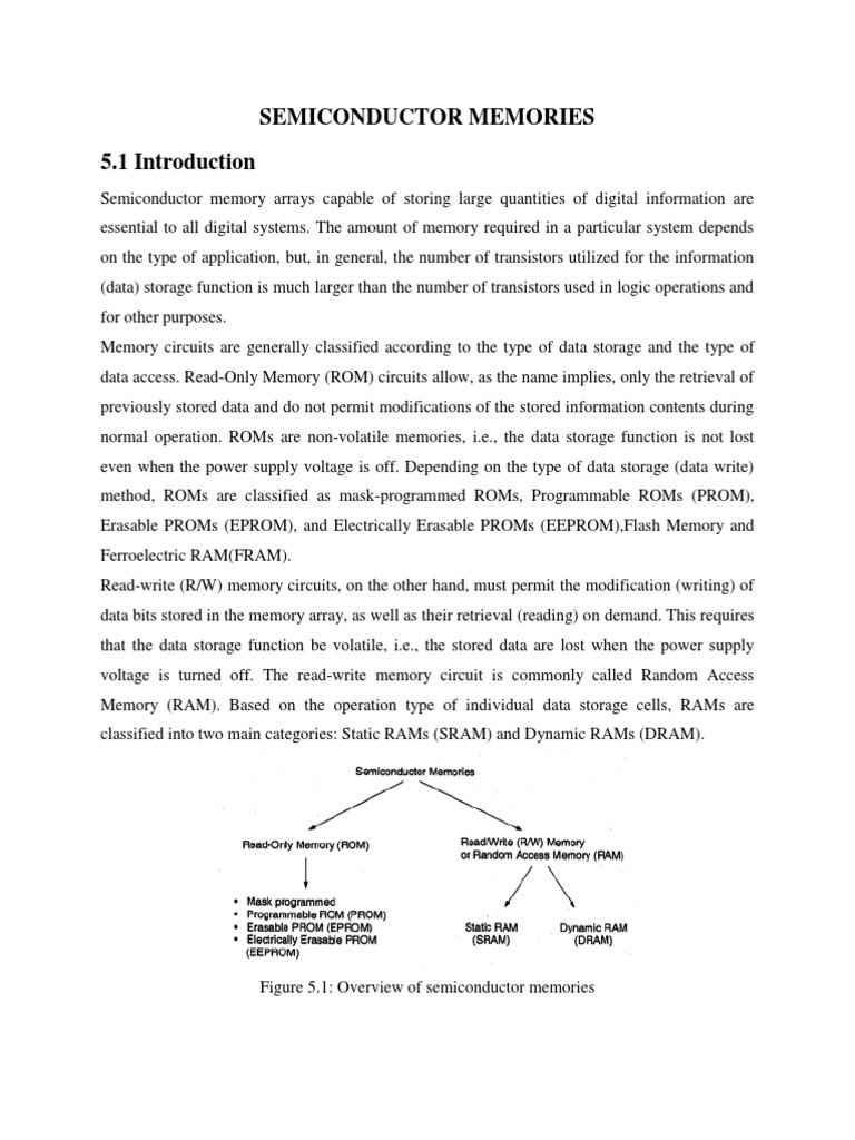 Module 5 VLSI Design Notes | PDF | Dynamic Random Access Memory ...