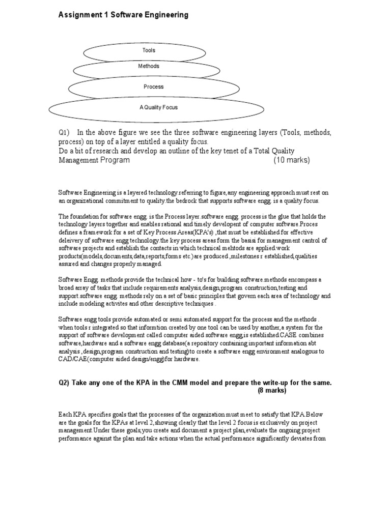 Software Engineering Is A Layered Technology | PDF | Software | Engineering