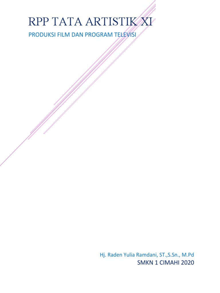 RPP TATA ARTISTIK XI Semester Ganjil With Cover | PDF