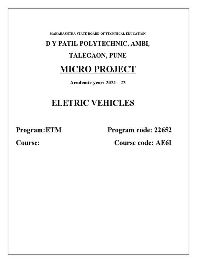 Etm Micro Project | PDF | Rechargeable Battery | Lithium Ion Battery