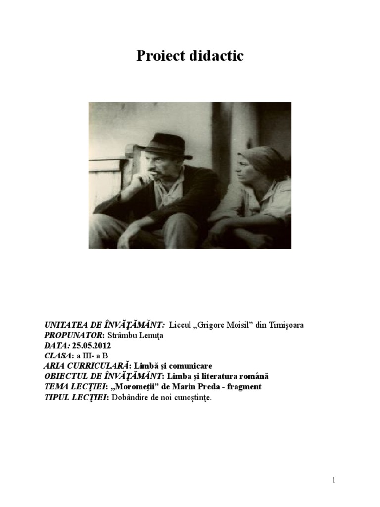 0 Morometii LB - Romana | PDF