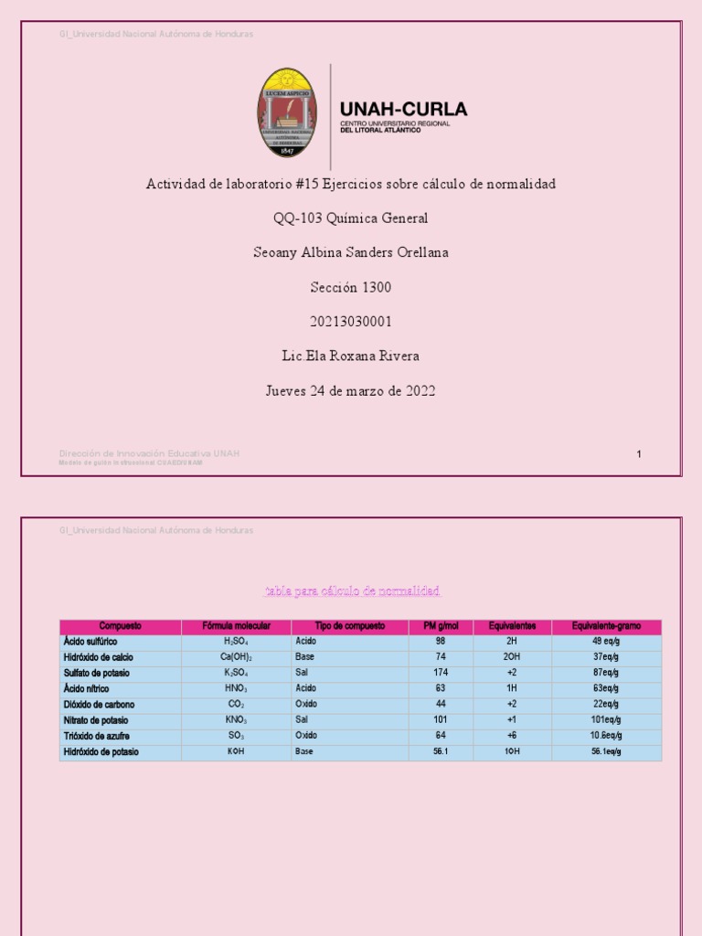 Tabla de Normalidad | PDF