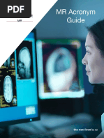 MRI Acronyms and Terminology Guide | PDF | Imaging | Spectroscopy