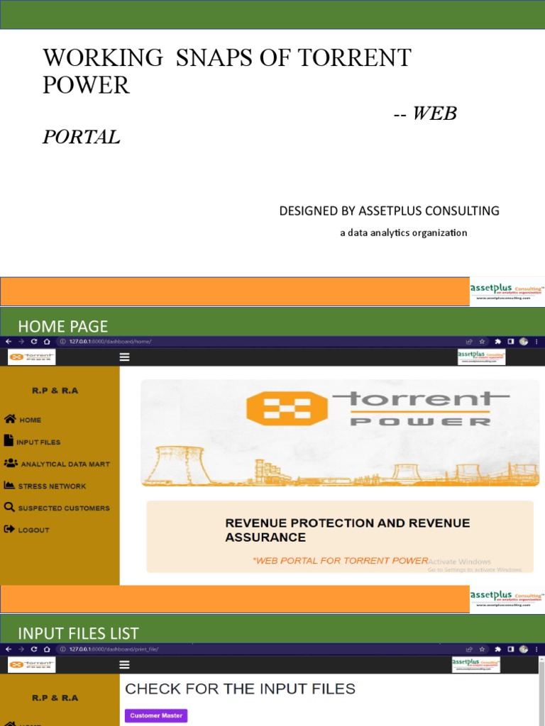 Working Snaps of Torrent Power: Portal | PDF