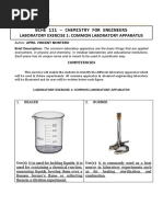 Bio 024 Lab Activity 1 - Lab Apparatuses | PDF | Filtration | Water