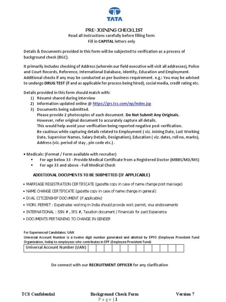 BGC Form | PDF | Identity Document | Government