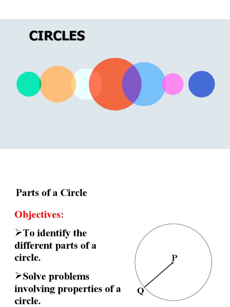 Parts of A Circle | PDF | Circle | Angle