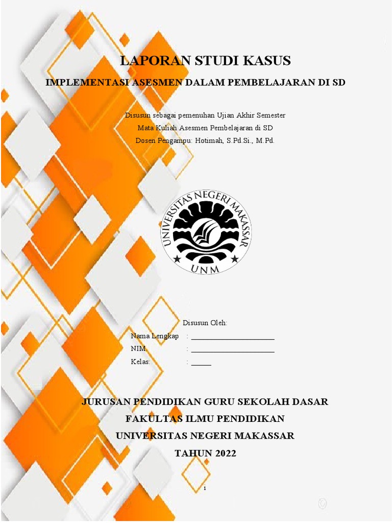 Format Laporan Studi Kasus | PDF