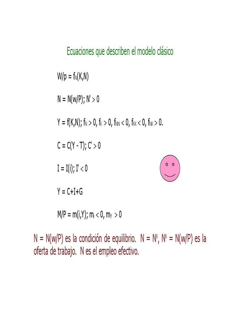 Ecuaciones Que Describen El Modelo Clásico | PDF