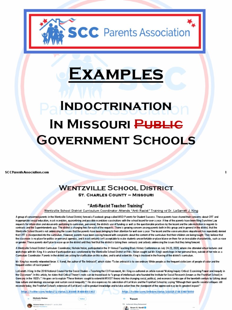 Mo Schools Indoctrination Packet 052222 | PDF | Frankfurt School ...