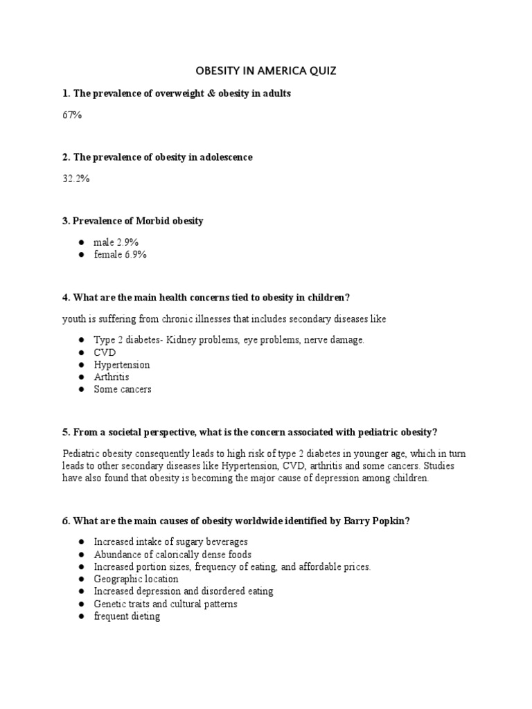 Obesity in America Documentary | PDF | Obesity | Dieting