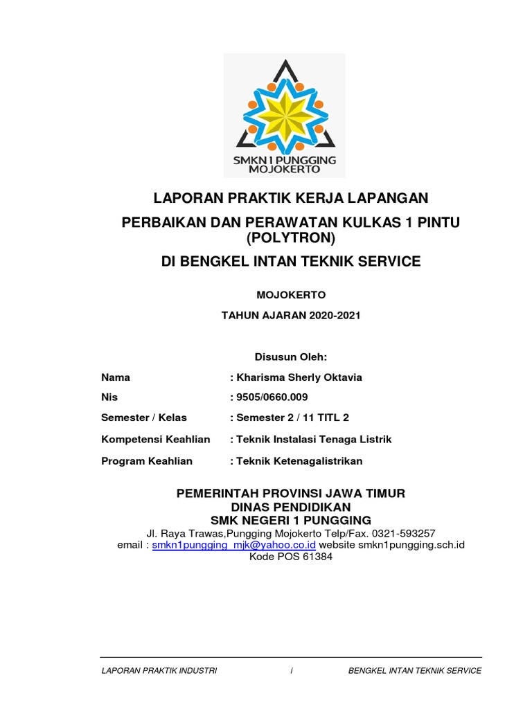 Cover PKL Kharisma Sherly Oktavia (11 Titl 2) | PDF