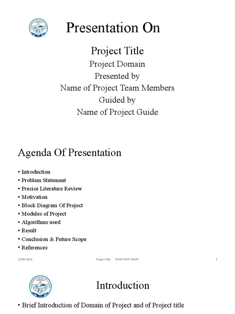 Presentation Template | PDF