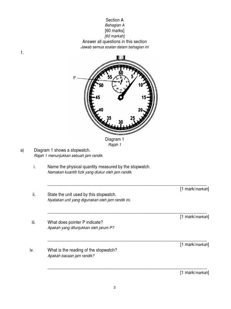 Final Exam Physics Form 4 | PDF