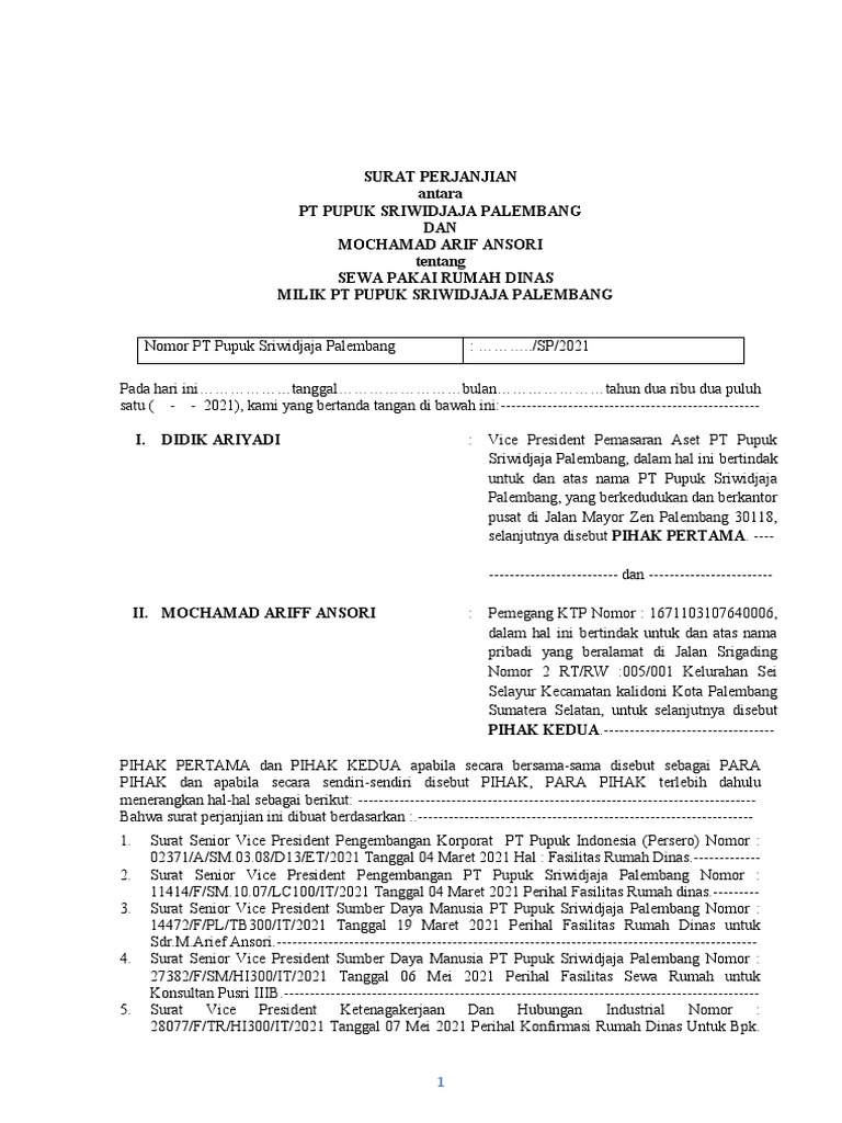 SP Bapak MOCHAMAD ARIF ANSORI | PDF