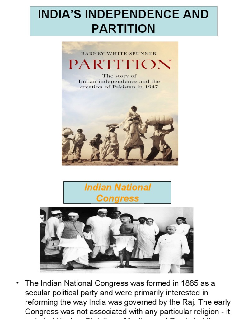 Indian Independence and Partition | PDF | Partition Of India | Mahatma ...
