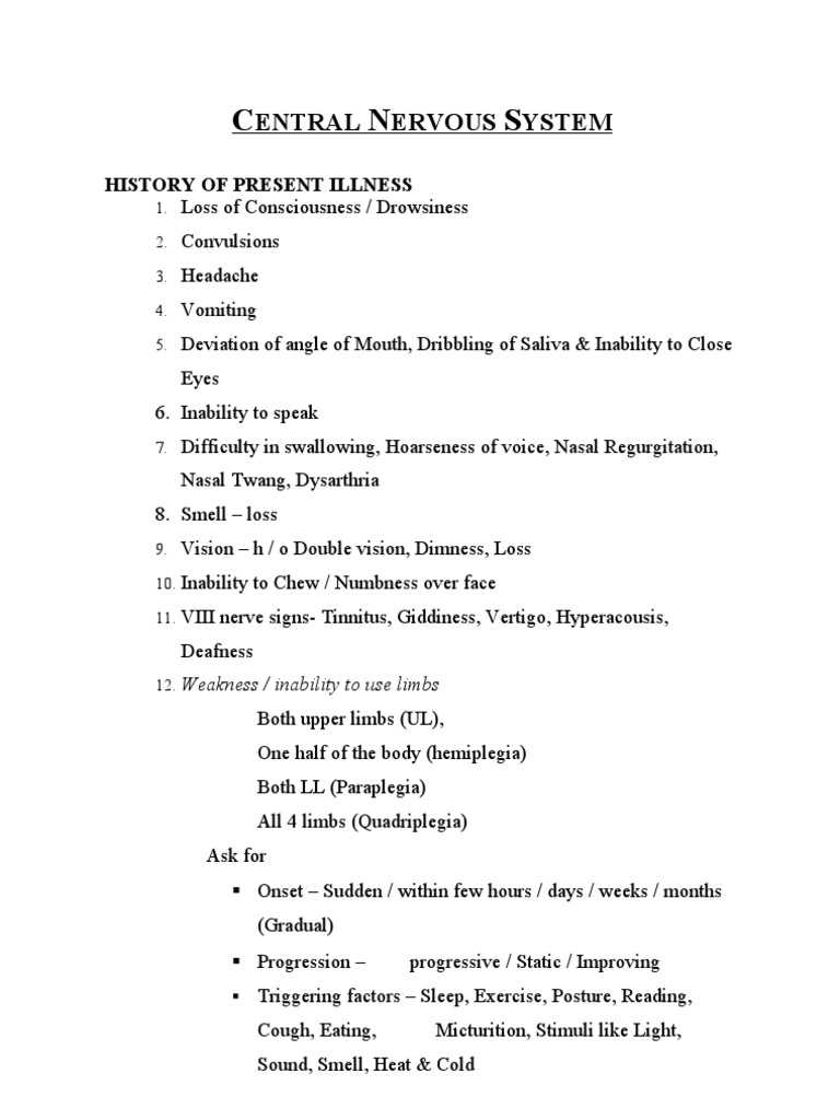 CNS Clinical Notes | PDF | Aphasia | Cerebellum