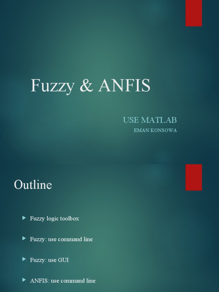 Fuzzy & ANFIS: Use Matlab | PDF | Teaching Methods & Materials | Computers