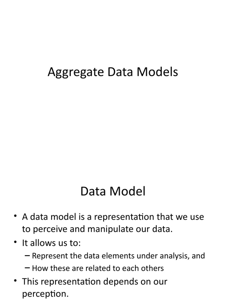 Aggregate Data Models | PDF | Data Model | No Sql