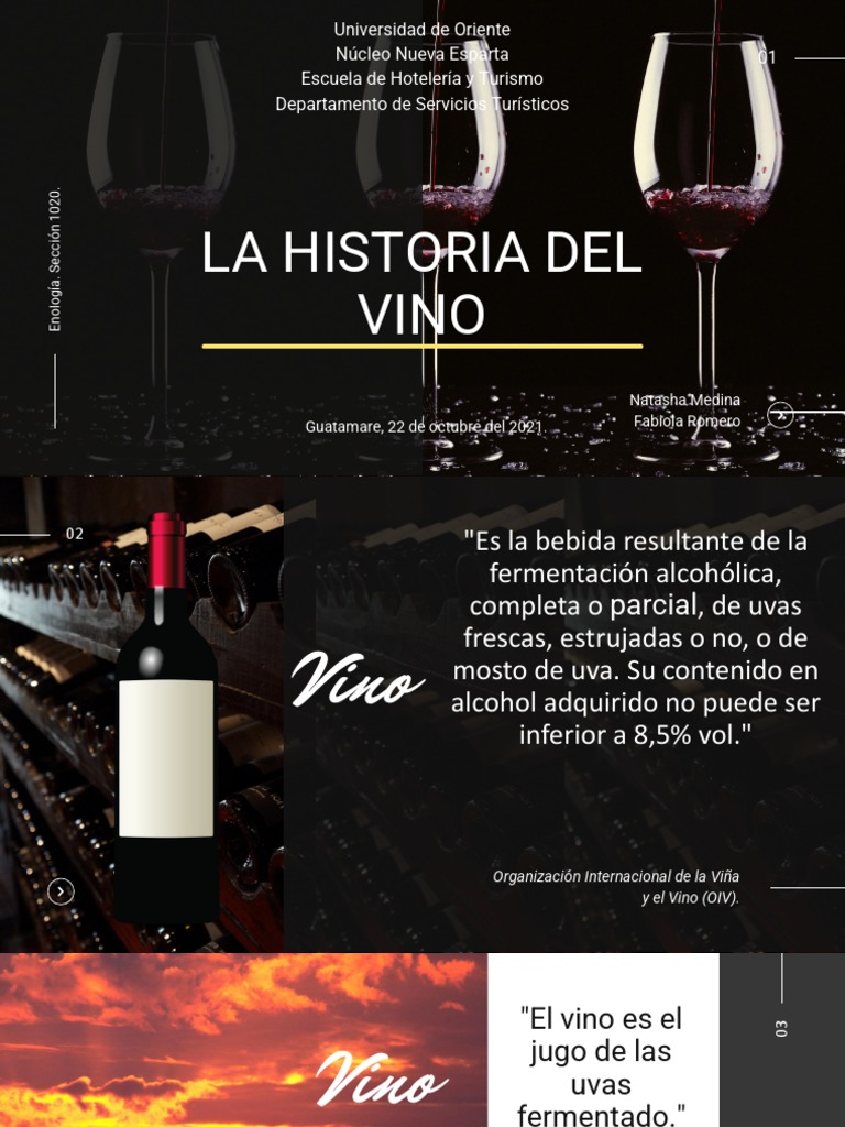 HISTORIA DEL VINO Por Fabiola Romero y Natasha Medina | Descargar ...