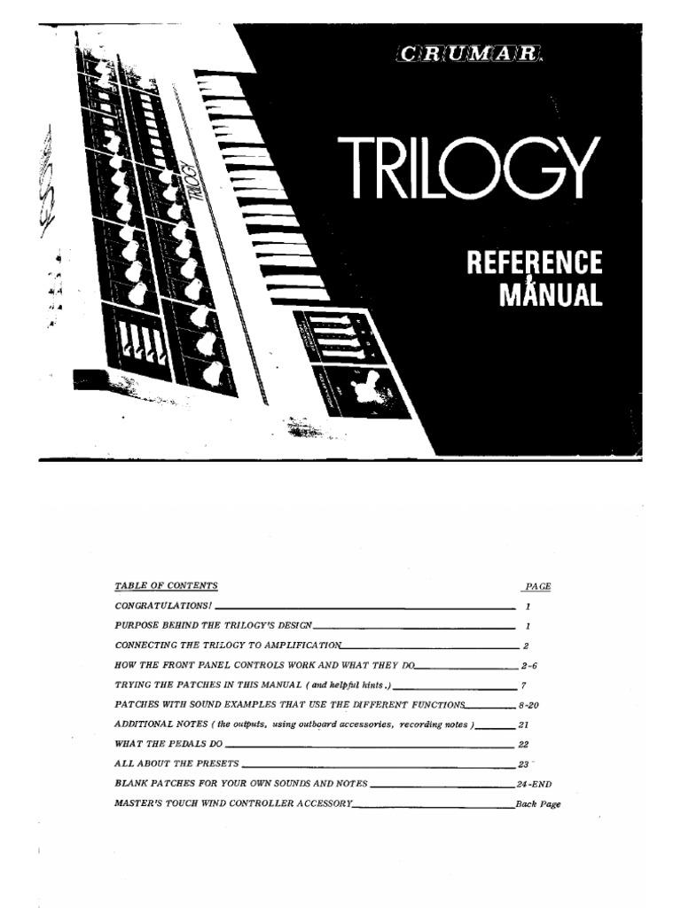 Trilogy Manual | PDF