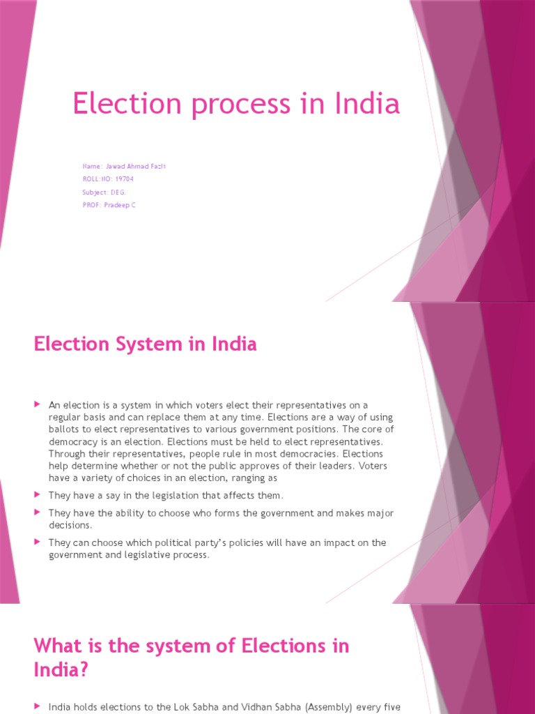 Election Process in India | PDF | Elections | Government