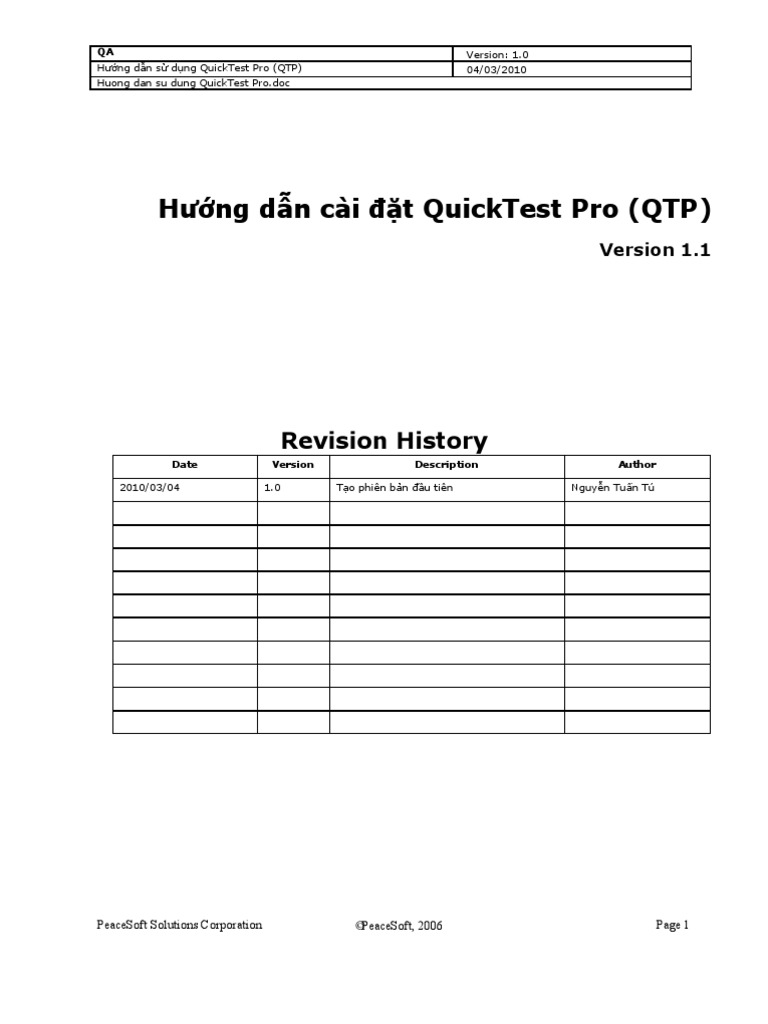 Huong Dan Su Dung QuickTest Pro | PDF