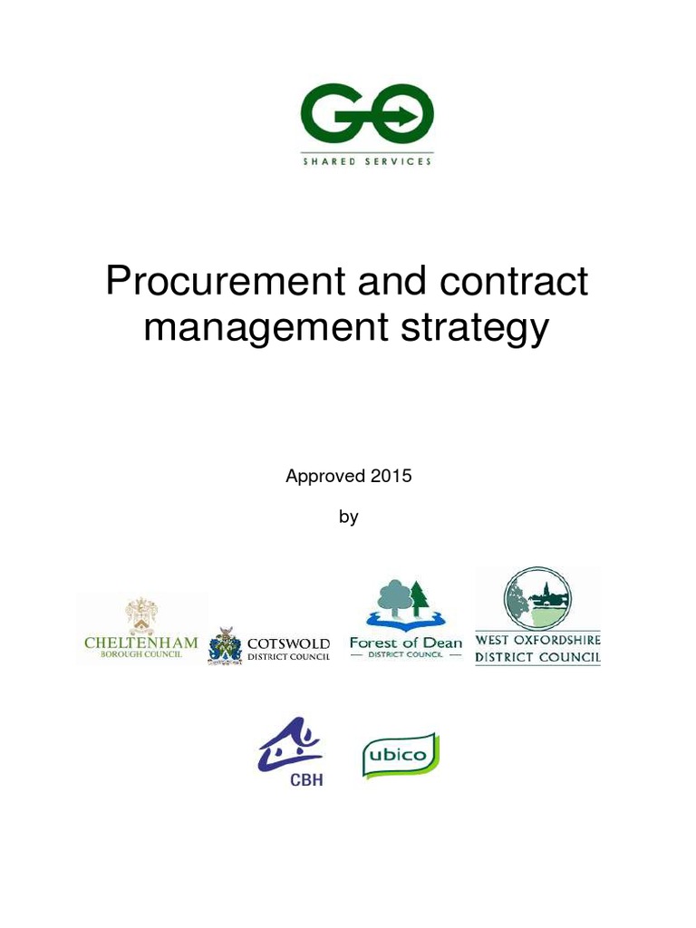 Procurement and Contract Management Strategy | PDF | Procurement ...