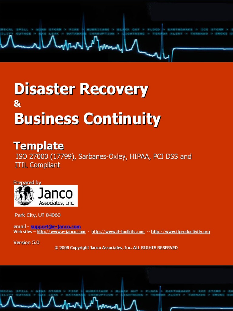 Disaster Recovery Plan | PDF | Disaster Recovery | Backup