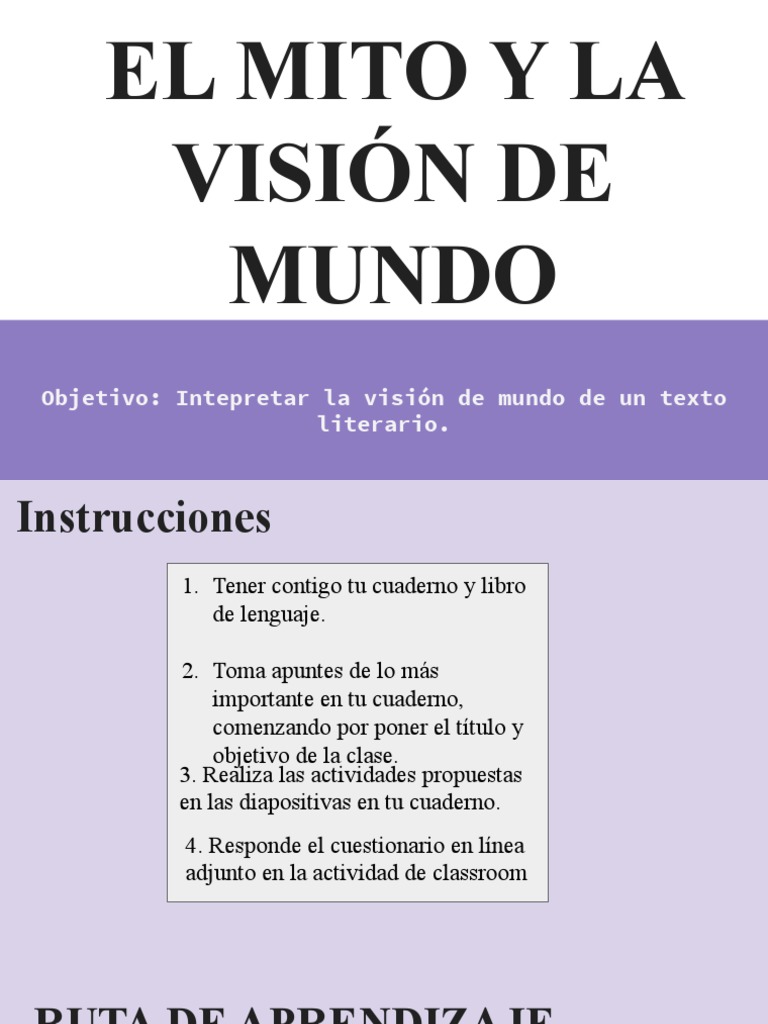 Mito y Visión de Mundo | PDF