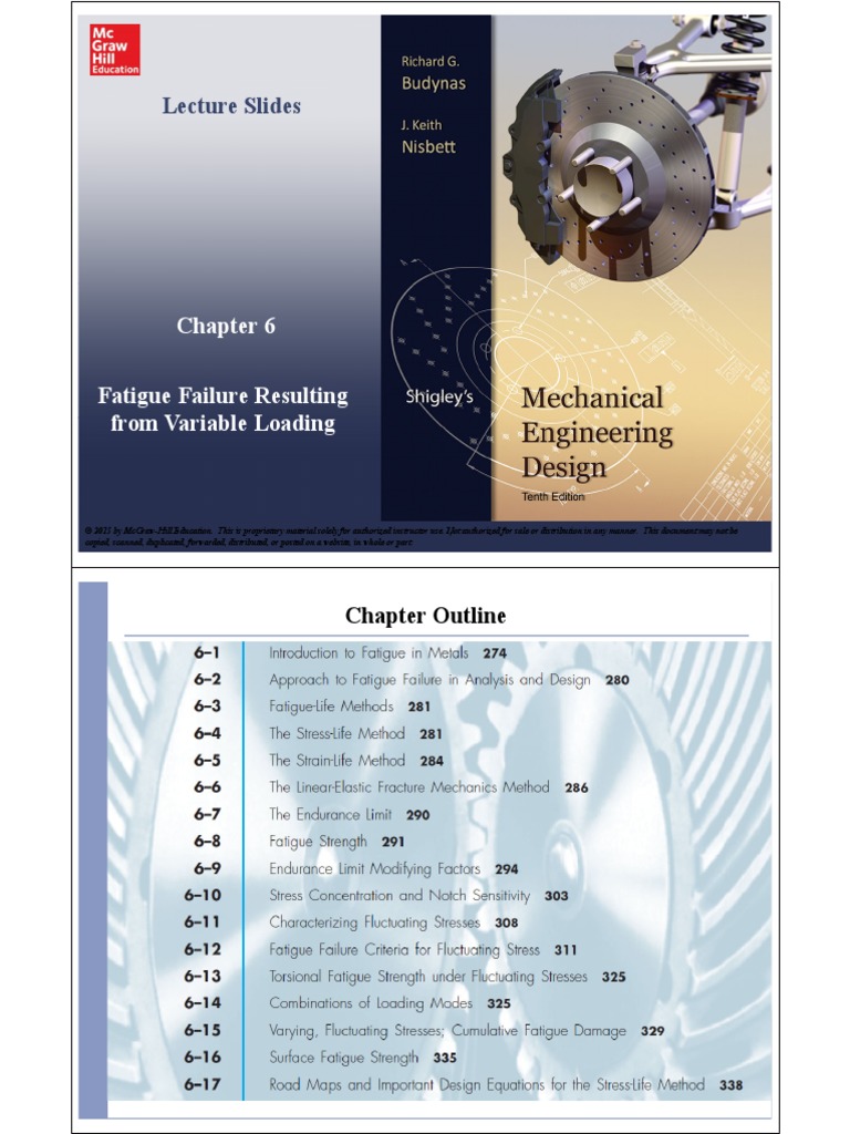 Lecture Slides: Fatigue Failure Resulting From Variable Loading | PDF | Deformation (Engineering ...